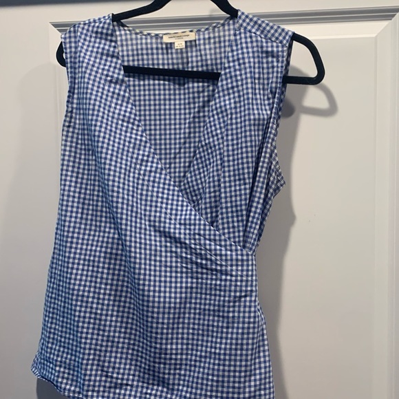 Beachlunchlounge Tops Beach Lunch Lounge Gingham Wrap Tank Top